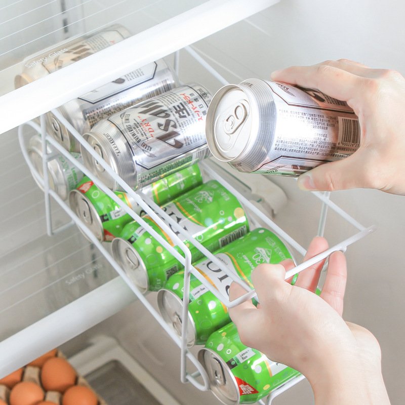Cans Coke kitchen storage rack double-layer finishing shelf desktop ...